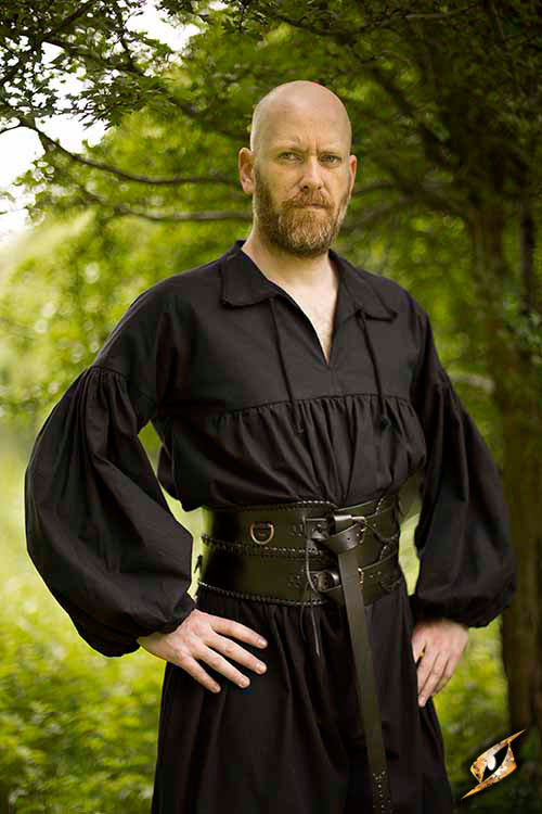 Broad Leather Belt with D-Rings for Larp | Epic Armoury